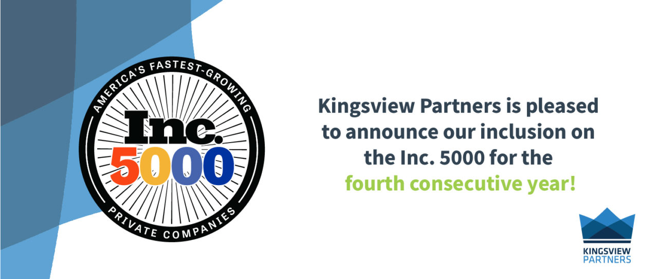 Kingsview Partners Appears on the Inc. 5000 for the Fourth Consecutive ...